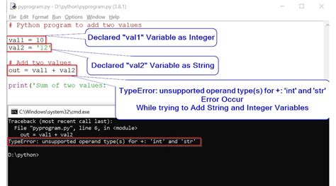 Typeerror Unsupported Operand Types For Int And Str
