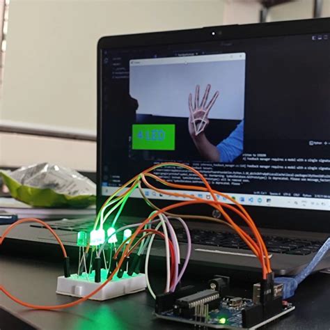 🚀 Project Highlight Gesture Controlled Led System Using Opencv