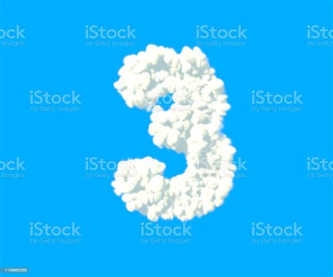 구름 디자인 알파벳 하늘 배경에 고립 된 흰색 흐린 숫자 3 기호의 3d 그림 0명에 대한 스톡 사진 및 기타 이미지 0명