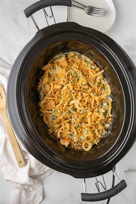 Slow Cooker Green Bean Casserole