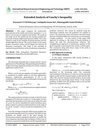 Extended Analysis Of Cauchys Inequality PDF