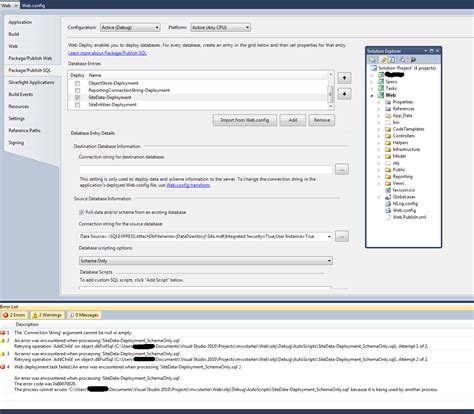 Visual Studio 2010 How To Package Publish SQL Databases With ASP NET