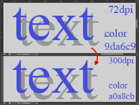 Solved Transfer Text 72dpi 300dpi With Shadow Attrib Adobe