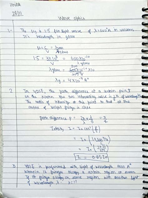 Wave Optics Class 12 Pdf