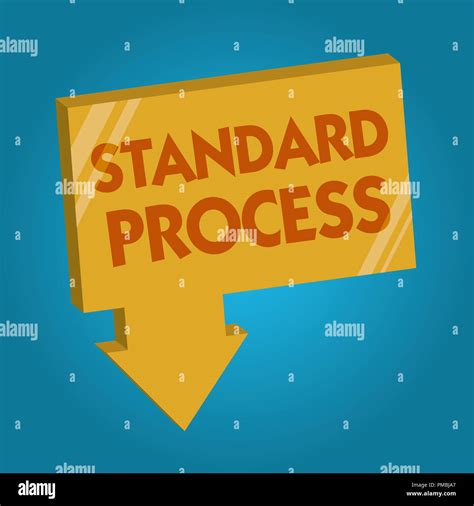Word Writing Text Standard Process Business Concept For Rules Made To