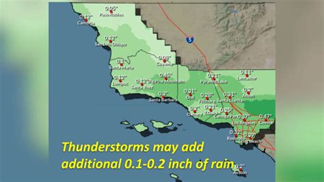 La Weather Timeline Rain Forecast Sparks Mudslide Threats