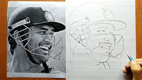Ms Dhoni Drawing Real Time Video Youtube