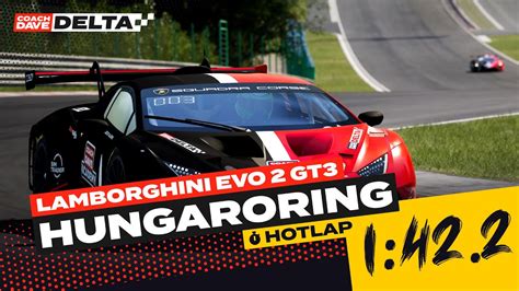 ACC Onboard Lap Lamborghini Huracan GT3 EVO2 At Hungaroring CDA4 V2 YouTube