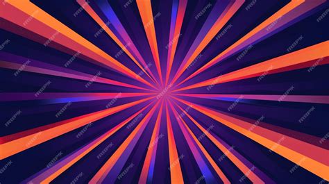 Sunburst Pattern Radial Background Premium Ai Generated Image