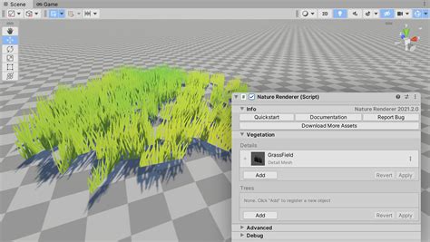 Grass Texture After Being Converted To A Prefab
