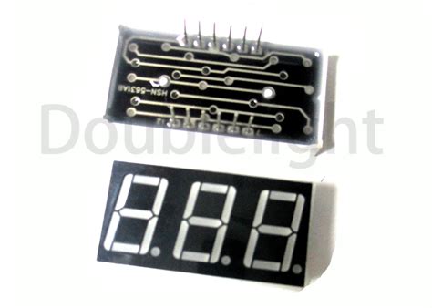 056 Inch Numeric Led Display Technical Data Sheet Pure Green 3 Digit 7