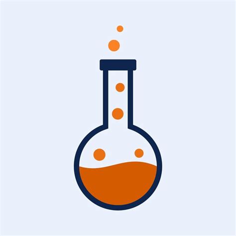 Premium Vector Lab Flask Icon Isolated On Blue Background Laboratory Glassware Or Beaker Equipment