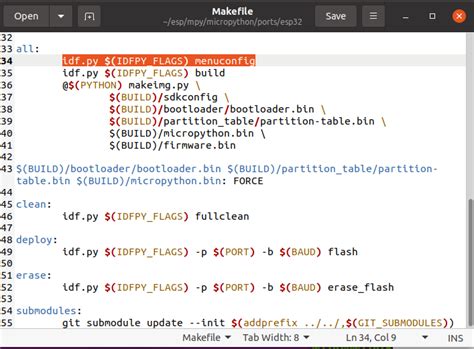 Esp32 S3 搭建 Micropython 开发环境，固件编译，烧录 小鹏stem