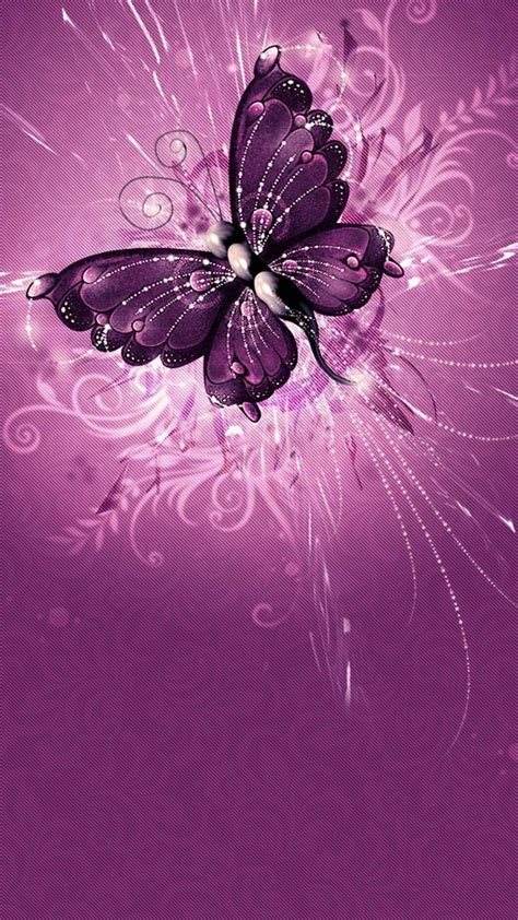 Purple Butterfly Phone Wallpapers Top Free Purple Butterfly Phone
