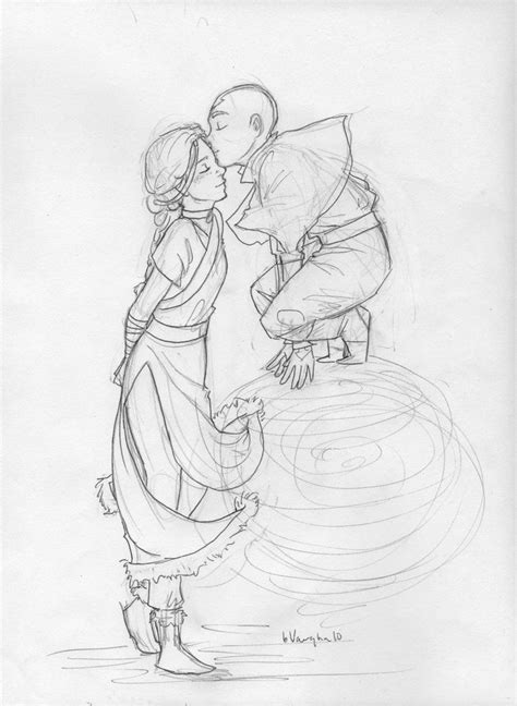 Aang And Katara By Drakonarinka On Deviantart Artofit