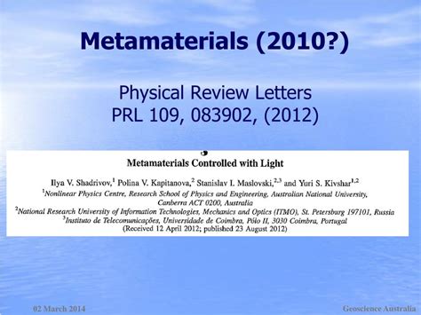 Ppt Metamaterials For Radio Astronomy Powerpoint Presentation Free