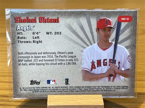 大放出 大谷翔平 Shohei Ohtani Bowmans Best 98bp So Rookie Card ルーキーカード Rc