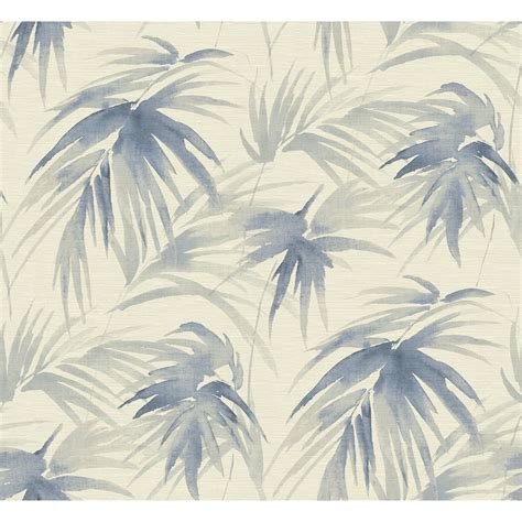 A Street Prints Darlana Blue Grasscloth Wallpaper The Home Depot Canada