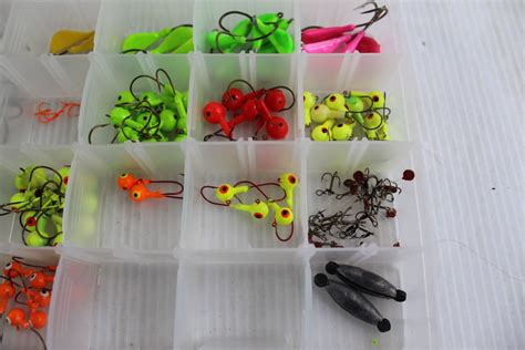 Assorted Fishing Hooks With Container Bodnarus Auctioneering
