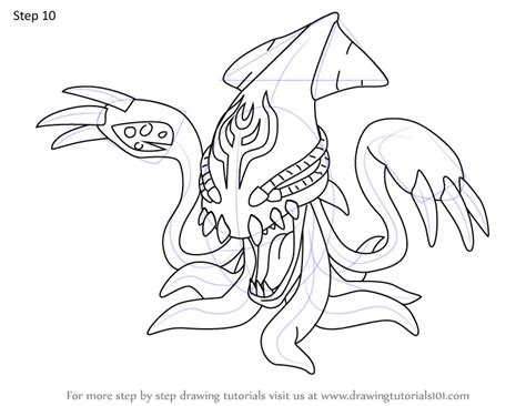 How To Draw Gesomon From Digimon Digimon Step By Step
