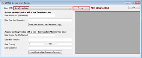 Qodbc Desktop Sample C Net Code For Inserting Invoiceline To