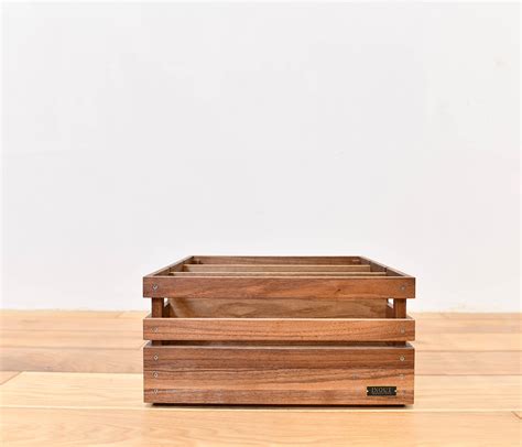 Inout Stack Box Low Walnut