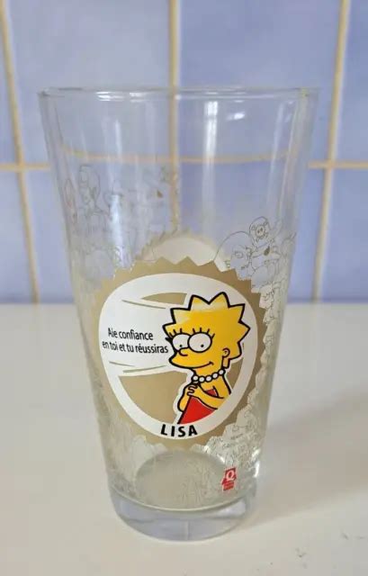 ANCIEN VERRE Les Simpson Le Film Lisa De Collection Quick De