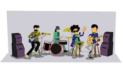 Music Band Vector 18834253 Vector Art At Vecteezy