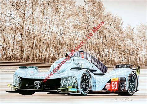 Cp237 Peugeot 9x8 Le Mans 2023 Orpheograff Editions Dart