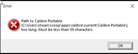 Calibre Does Not Launch With Error Path To Calibre Portable Too
