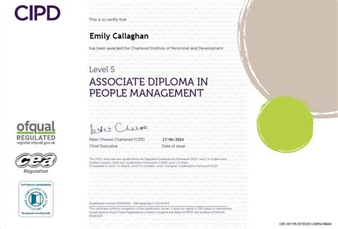 Emily Callaghan On Linkedin 🎓 Cipd Level 5 Associate Diploma In People