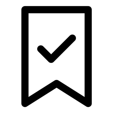 Basic Bookmark Checklist Vector SVG Icon SVG Repo