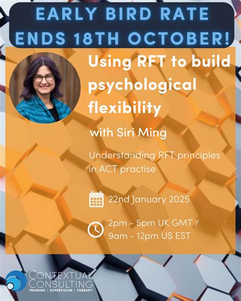 Contextual Consulting Ltd On Linkedin Rft Psychologicalflexibility Professionaldevelopment