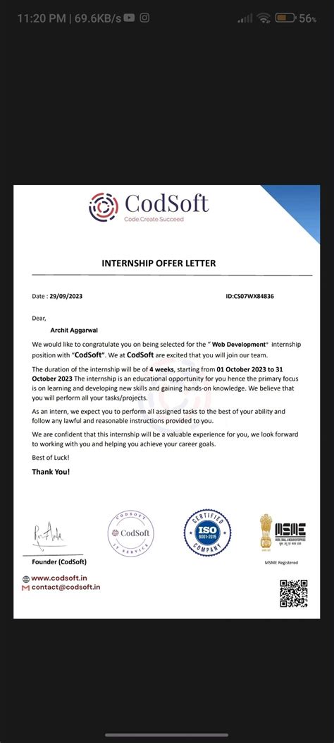 Archit Aggarwal On Linkedin Codsoft Codsoftinternship Codsoftintern