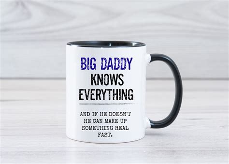 Big Daddy Mug Big Daddy T Funny Big Daddy Fathers Day T Mug Big