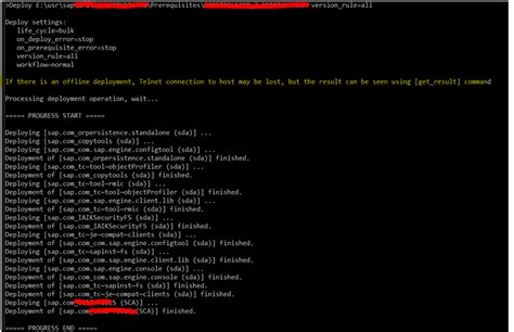 Sap Java Component Patch Updatesca Using Telnet Sap Community