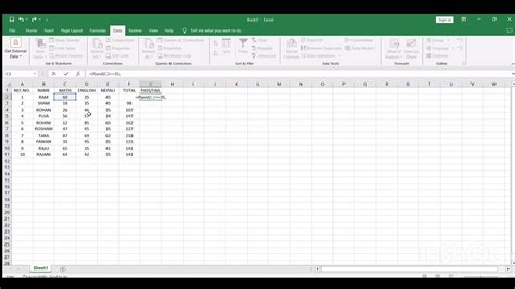 Exam Result Prepare In Excel Passfail Excel Formula💯💯🇳🇵 Youtube