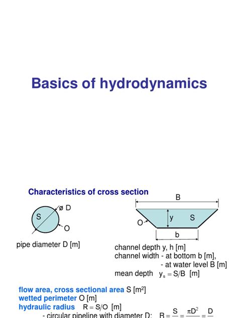 03 Basics Of Hydrodynamics Pdf Fluid Dynamics Laminar Flow