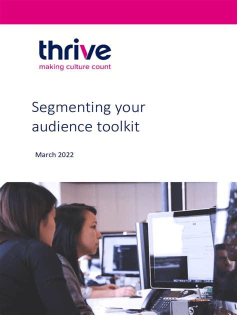 Fillable Online Segmenting Your Audience Toolkitculturehive Fax Email