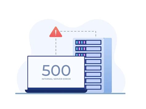 Premium Vector Flat Illustration 500 Internal Server Error Concept Can T Connect To Server Or