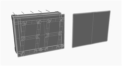 Segment Digit LCD Double Number Display D Model C D Fbx Obj Max Free D