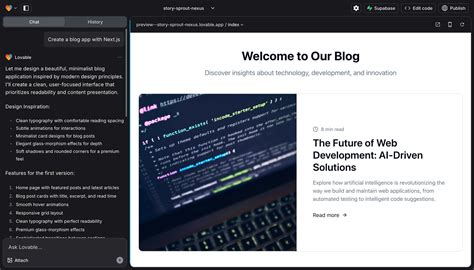 lovable dev ai web app builder refine