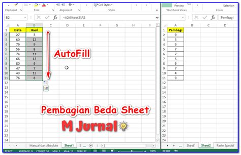 Rumus Pembagian Pada Excel 4 Contoh Dasar Dan Fungsi M Jurnal
