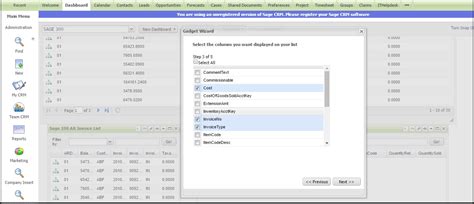 How To Create Gadget In Sage CRM To View Sage 100 AR OpenInvoices Using