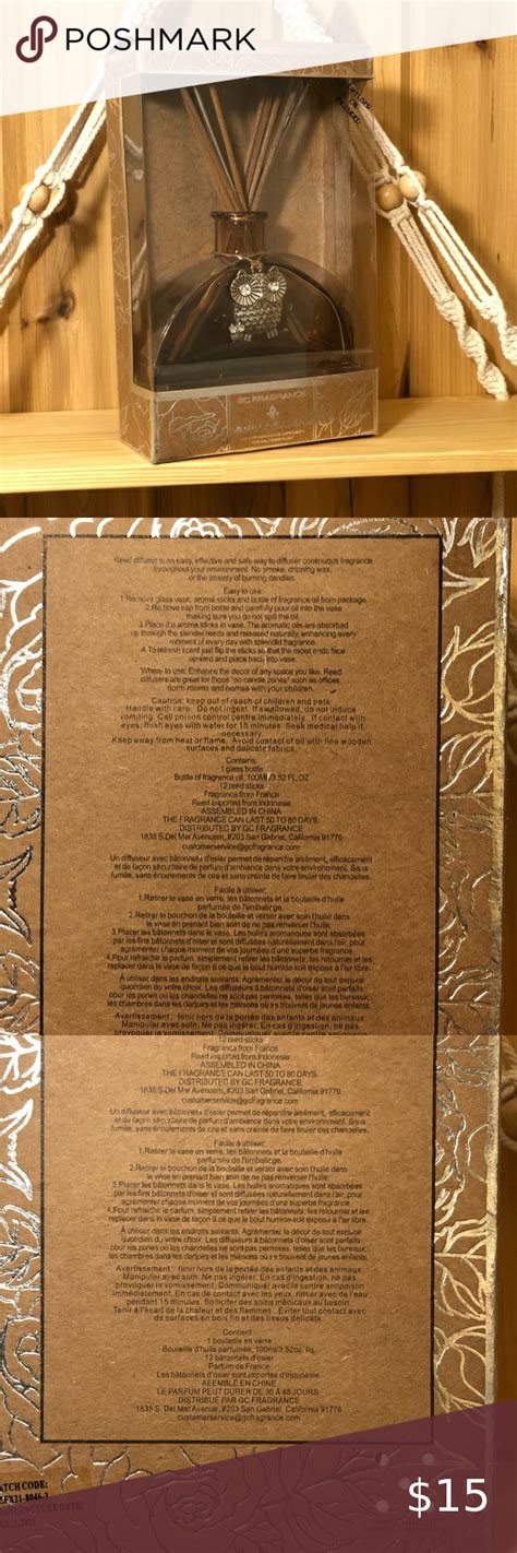 Gc High Fragrance Diffuser Wowl Vanilla Balsam Oil Included