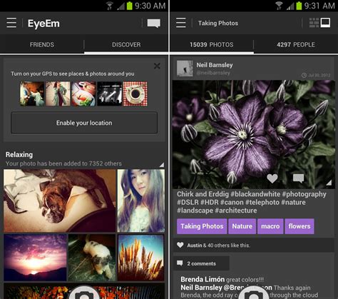 EyeEm Photo Filter App Combines Fantastic UI With People S Pretty Pictures