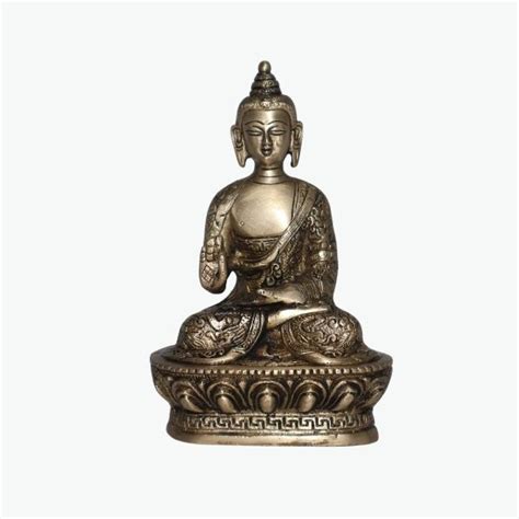 Antique Brass Buddha Yogikuti