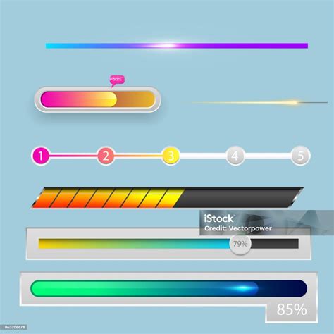 進行状況バーのインジケーター ダウンロード進行状況 Ui Ux Web インターフェイス デザイン テンプレート ファイル アップロード