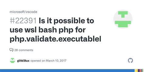 Is It Possible To Use Wsl Bash Php For Php Validate ExecutablePath