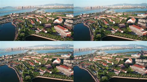 航拍集美学村视频素材下载